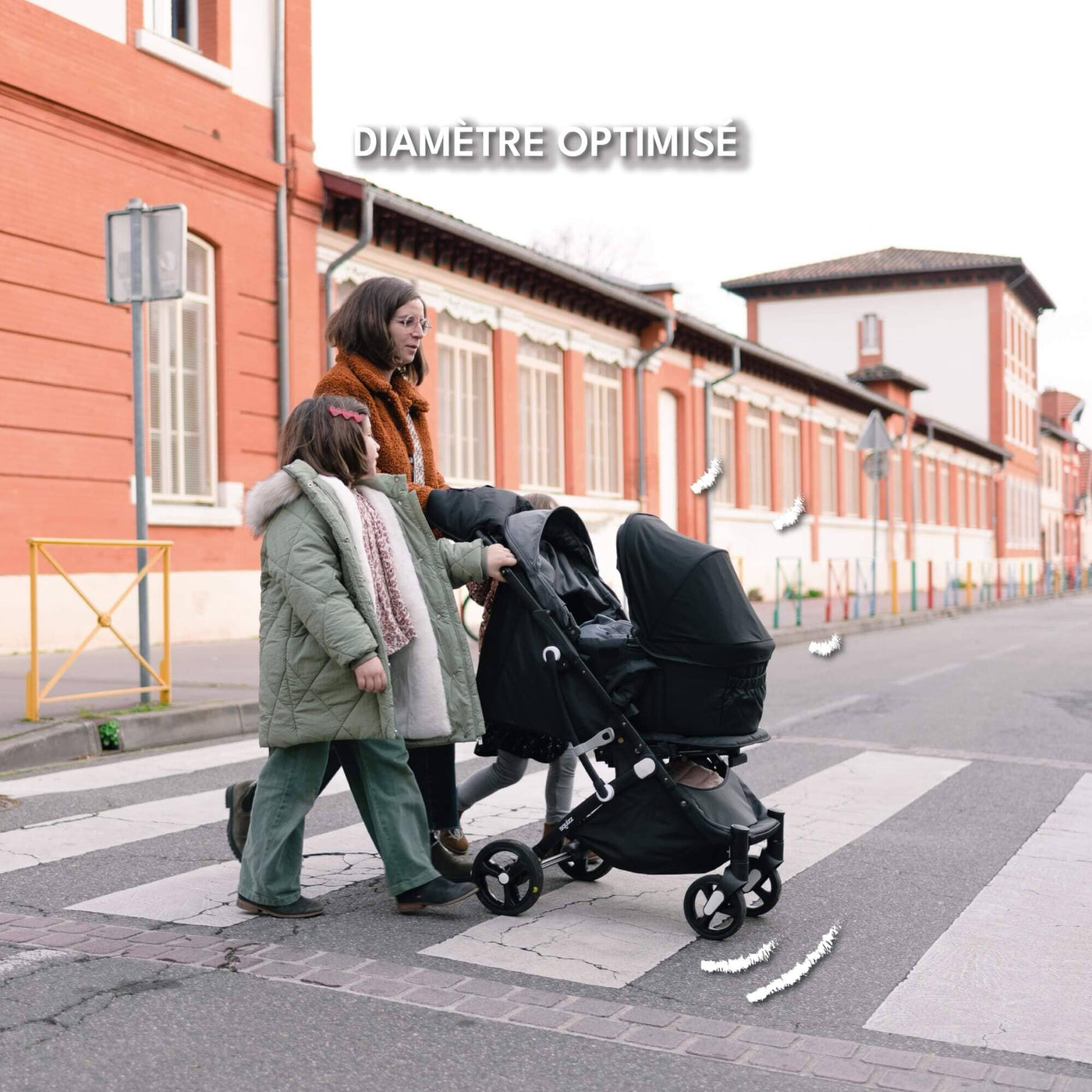 Roues "tous chemins" poussette Squizz – Looping baby